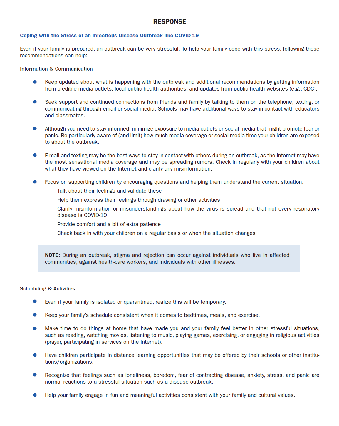 COVID-19 Resources for Families - Access Health Louisiana