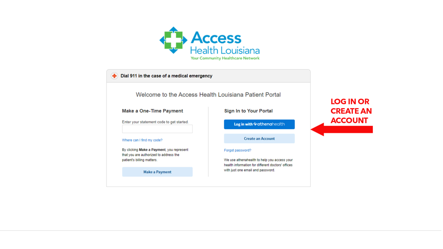Request an Appointment Online Steps - Access Health Louisiana